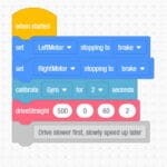 How to make VEX IQ robot drive straight with VEXcode blocks